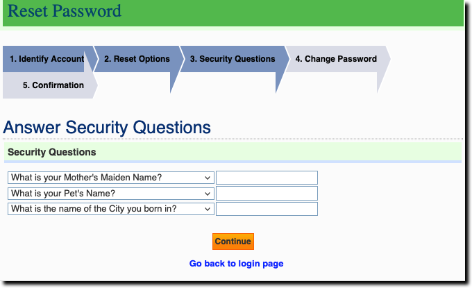 How to Perform a Password Reset – Tennessee Data Collection Support Center