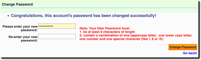How to Change My Password – Tennessee Data Collection Support Center